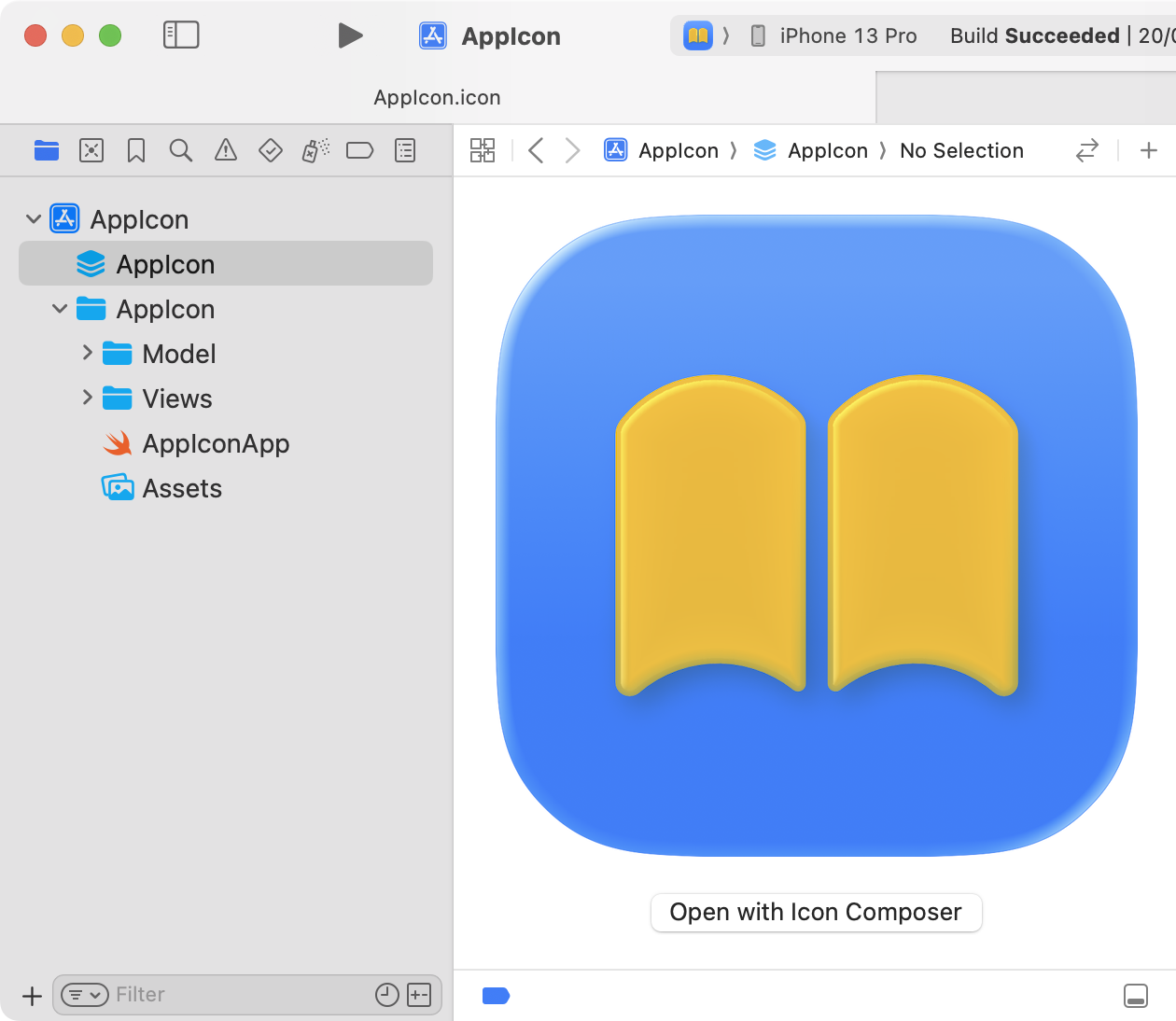 Adding Icon Composer icons to Xcode
