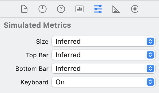 Interface Builder Keyboard Layout Guide