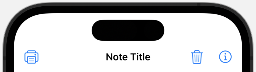 iPad Customizable Toolbars