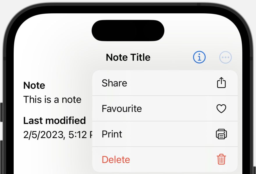 iPad Customizable Toolbars
