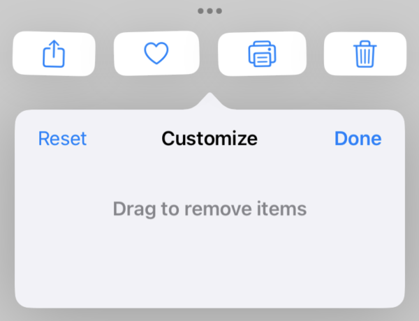 iPad Customizable Toolbars