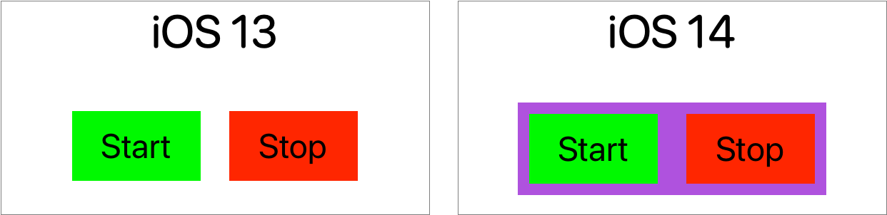 Stack View Background Color in iOS 14