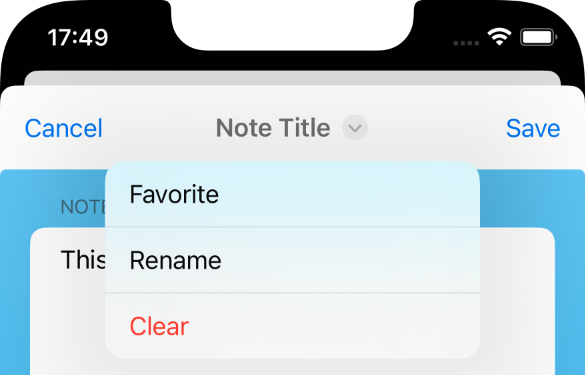 SwiftUI Toolbar Title Menus