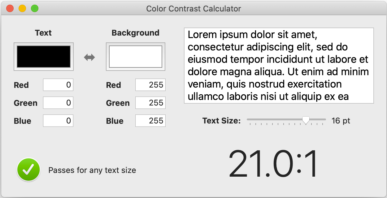 Use High Contrast For Legibility