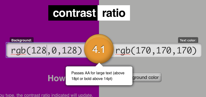 Use High Contrast For Legibility